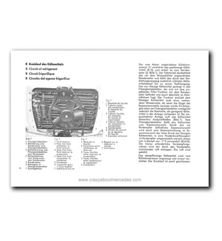 Mercedes Benz Air Conditioning System 280 S, 280 SE Limousine, 300 SEL ...