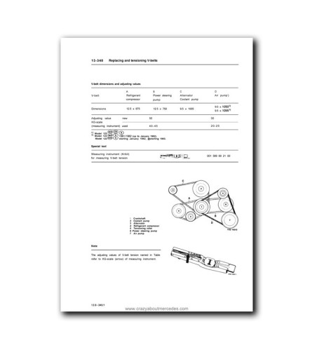 Mercedes Benz Service Manual Engine 102 | PDF